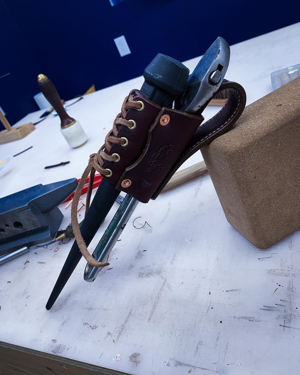 Crescent / Bull pin Holder – Road Life Leather