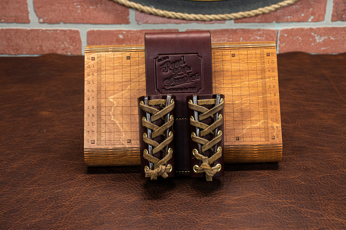 Double bull pin holder – Road Life Leather